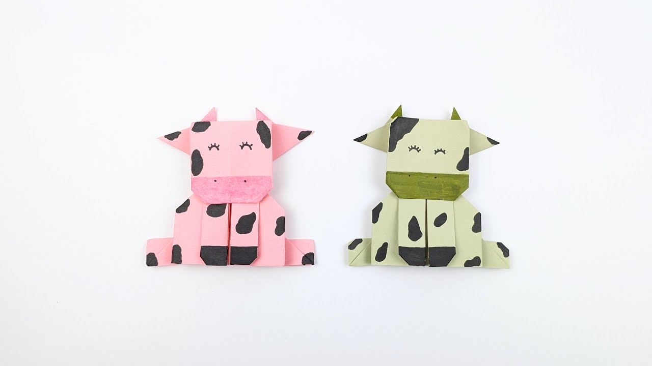 DIY Paper Cow Tutorial - YouTube