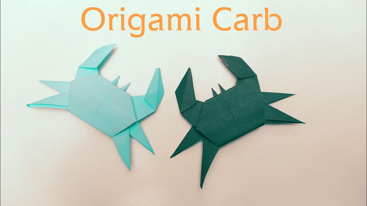 How to make Origami Crab | Easy paper Crab Tutorial - YouTube
