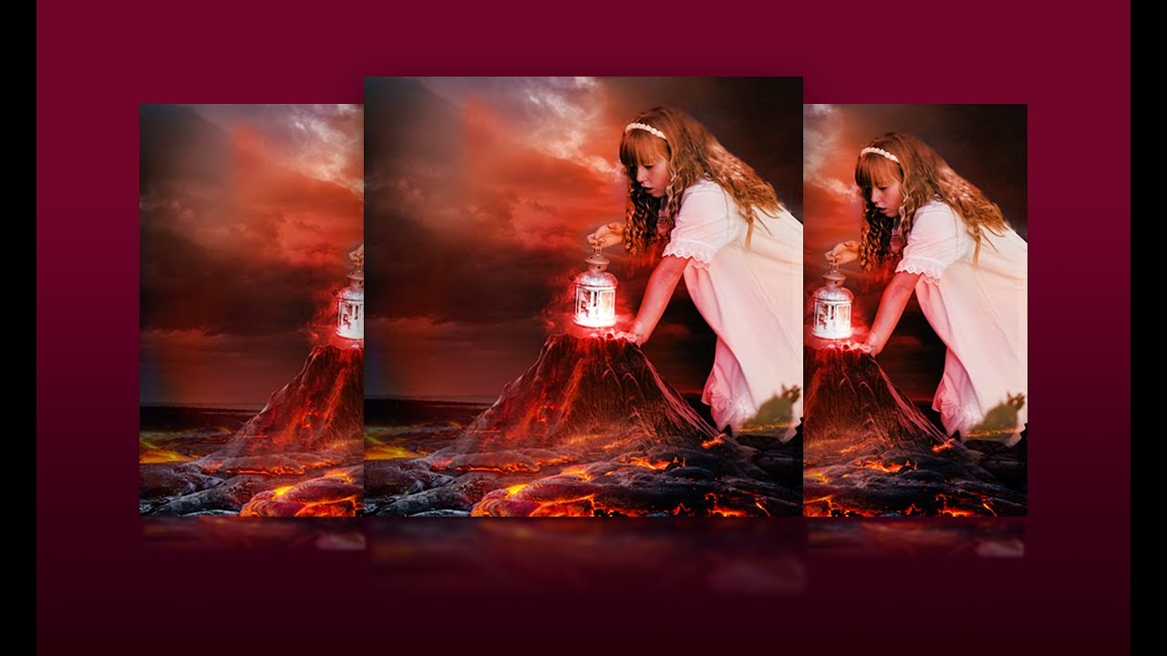 How to Make Volcano Photo Manipulation - Photoshop Tutorial - YouTube