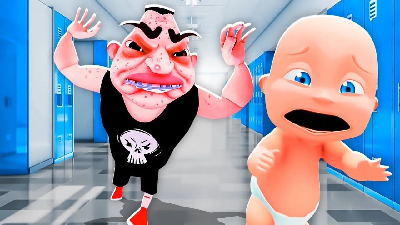 Baby Escapes EVIL BULLY!! - YouTube