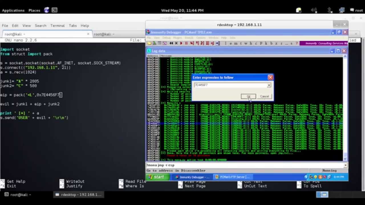 PCMan FTP Server 2.0.7 Exploit Development | PentestServers - YouTube PCMan FTP Server 2.0.7 Exploit Development | PentestServers - YouTube