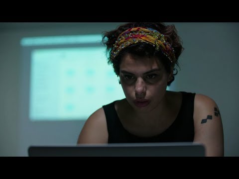 She digitally erases the land full of mines under refugees' feet