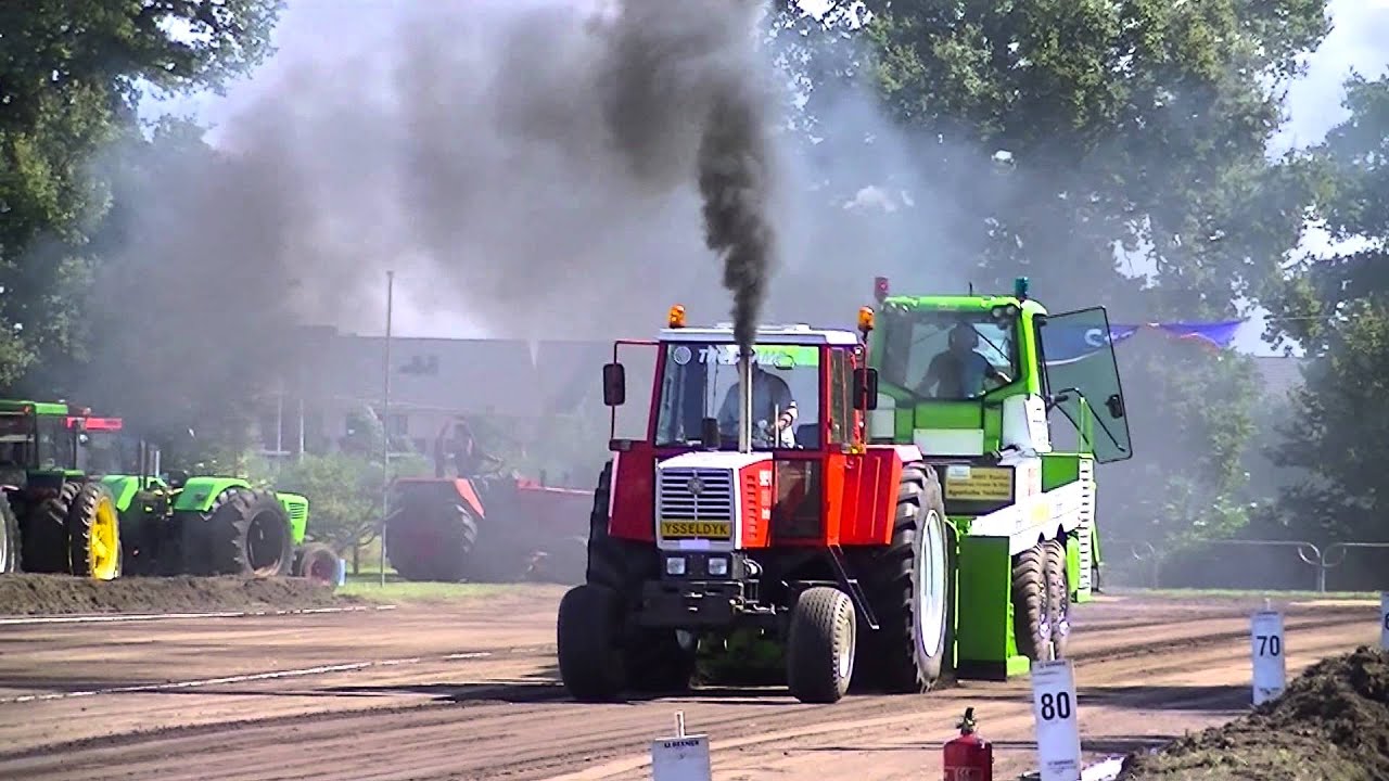 Jan IJsseldijk - Steyr 8140 - trekkerslep Raalte 2013 Finale - YouTube