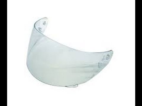 How to remove scratches from a helmet visor (old video) - YouTube