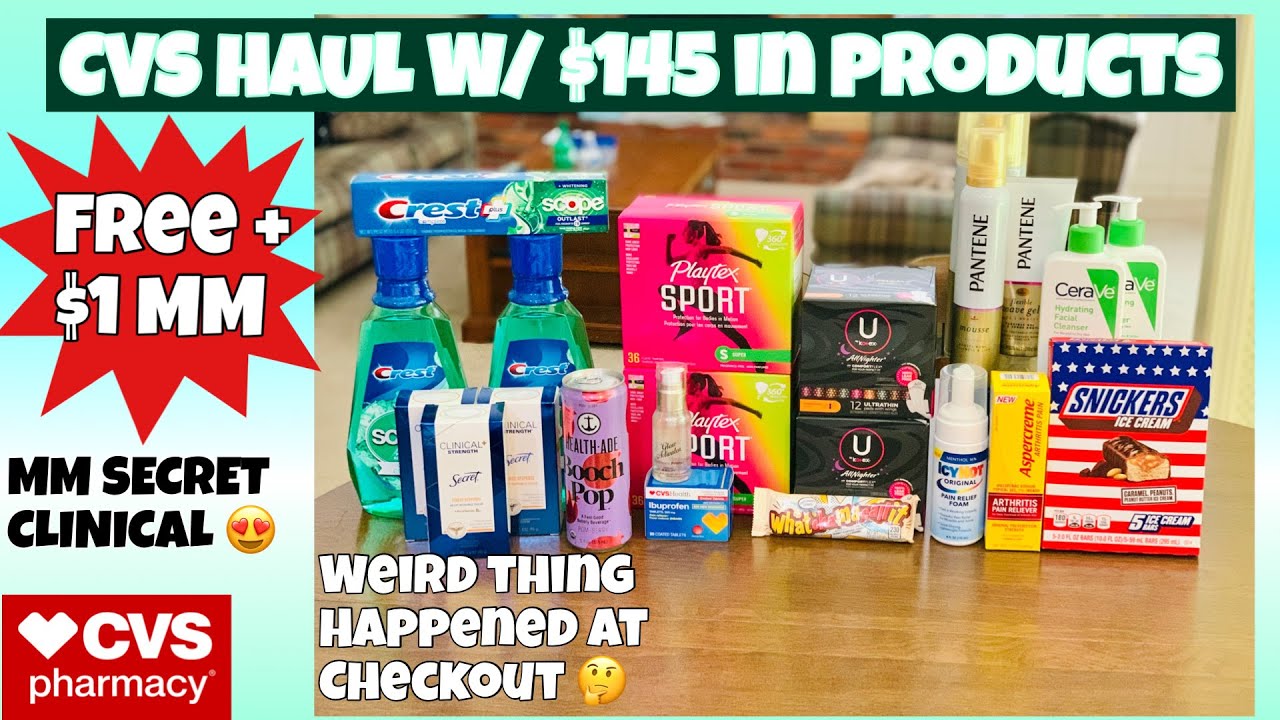 CVS HAUL 7/26 FREE + $1 MM / Several glitches and weird thing happened ...