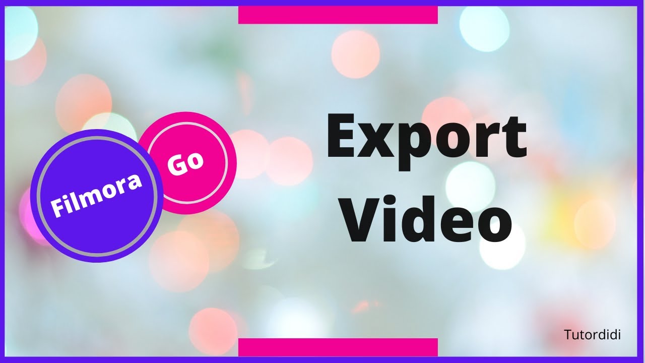 Export Video - FilmoraGo Tutorial #16 - YouTube