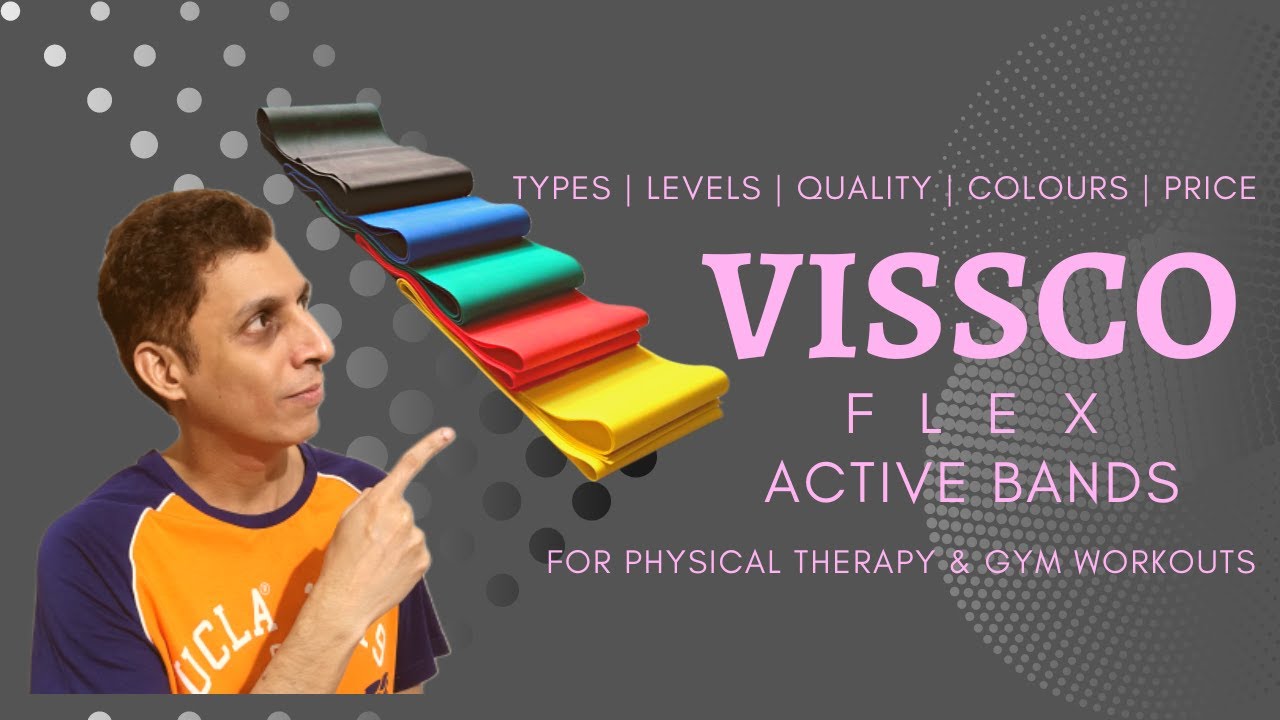 VISSCO FLEX RESISTANCE BANDS FOR EXERCISES FOR PHYSICAL THERAPY, GYM ...