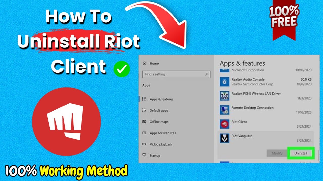 How To Uninstall Riot Client in 2025 - YouTube