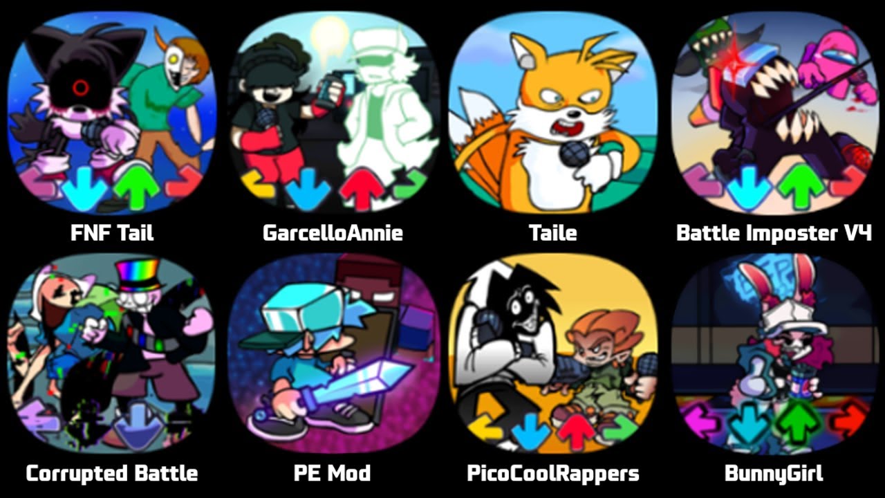 FNF Classified, Fun House, FNF ARG Rumble, FNF Piggyfied, FNF Holiday ...