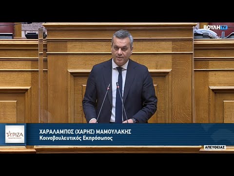 Με άρωμα Κρήτης η τοποθέτηση του Χάρη Μαμουλάκη στη Βουλή, ως ...