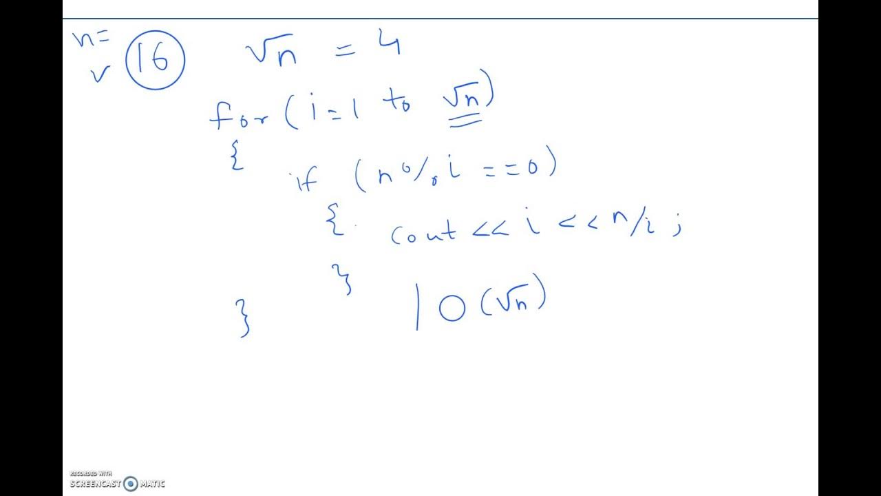 Find Divisors Of A Number , Efficiently O(sqrt(n)) - YouTube