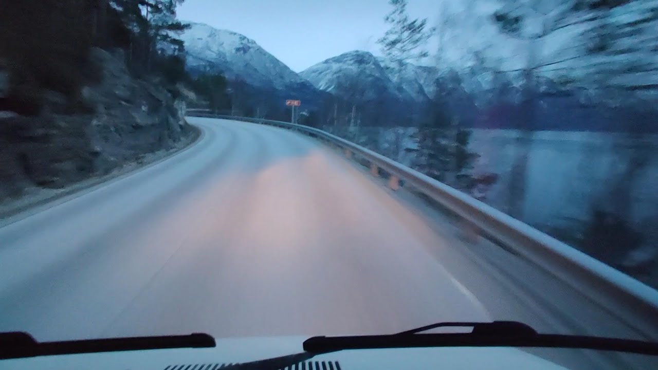Drive True. Driving through Western Norway. Lustrafjord, Skjolden and ...