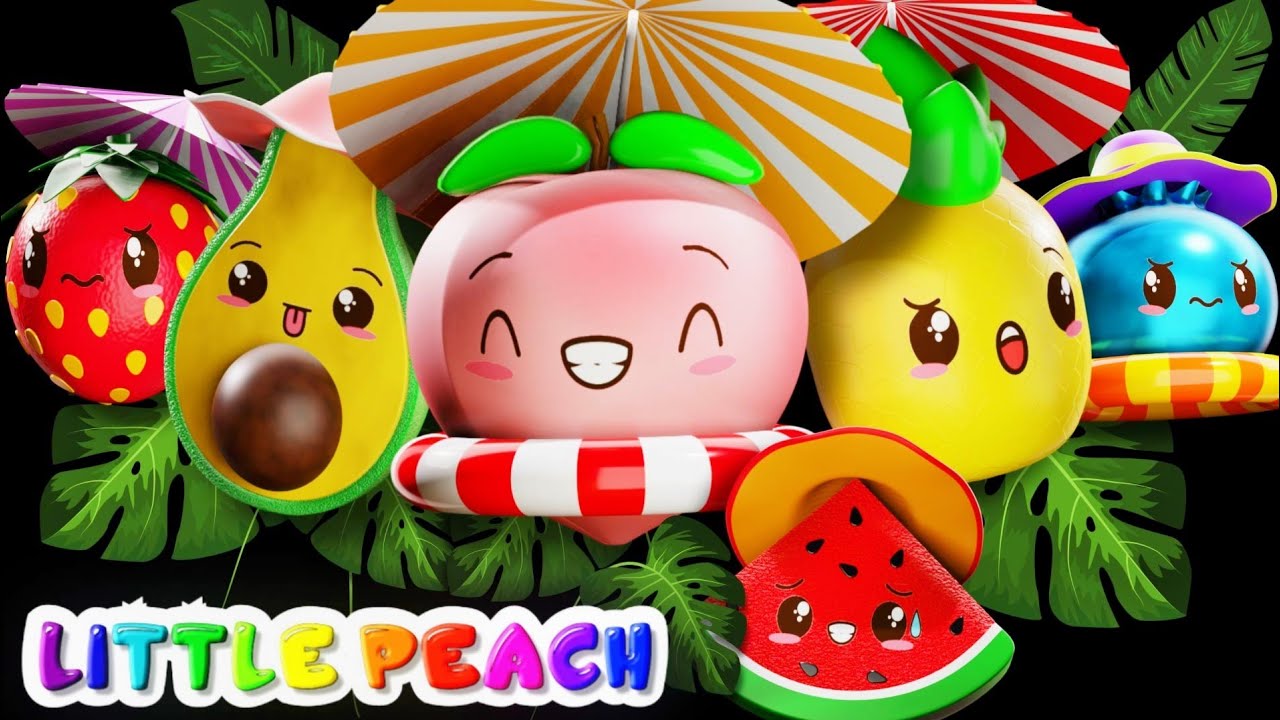 FUNKY Fruits SUMMER PARTY | Little Peach | Baby sensory Video - YouTube