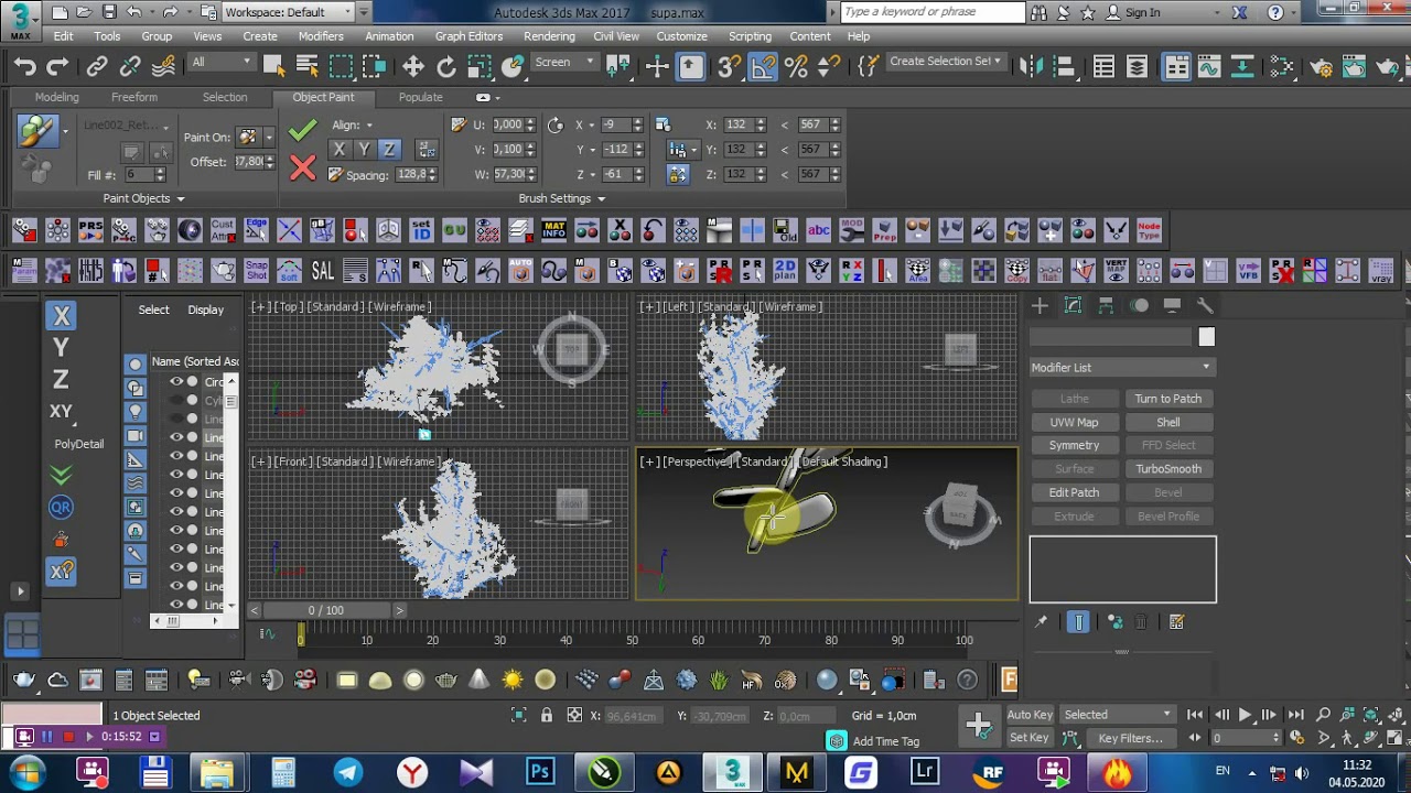 3d model daraxt barg - YouTube