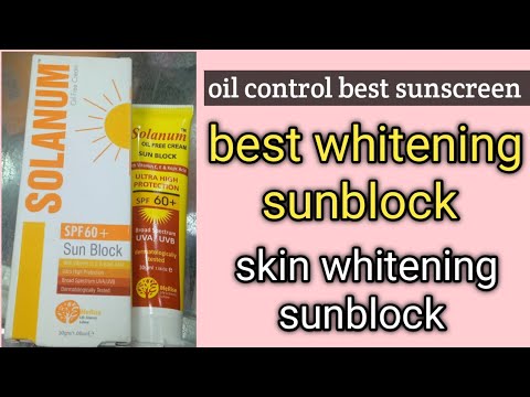 solanum oil free sunblock.best oil free sunblock.how to apply sunscreen ...
