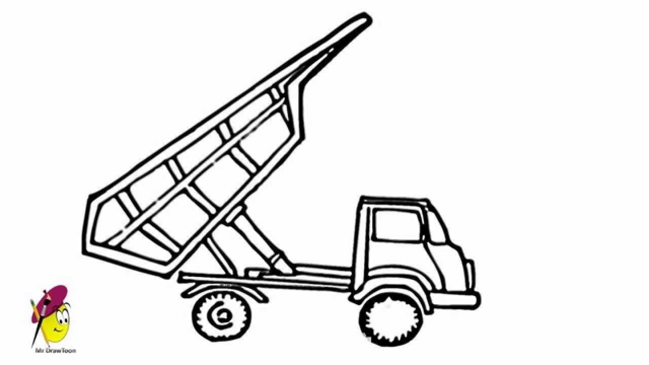 Tipper - how to Draw a Tipper Truck - YouTube