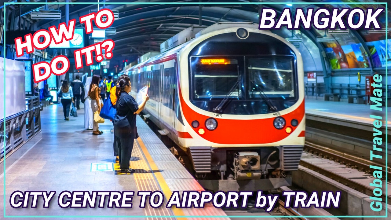 Easiest Way to Bangkok International Airport - Airport Rail Link (ARL ...