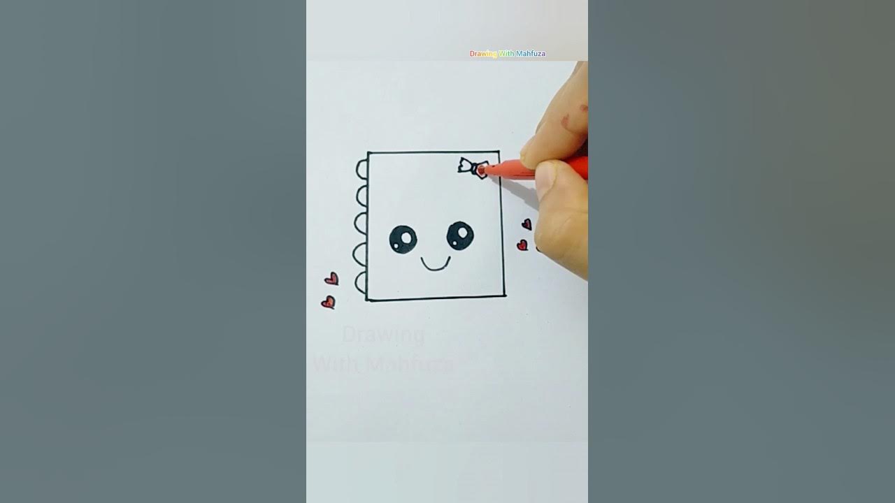 How To Draw A Diary Easy #diary #shorts - Youtube