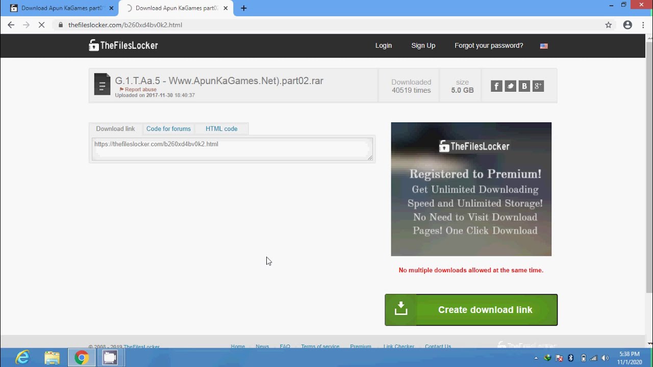 How to download multiple file at same time from the filesLocker - YouTube