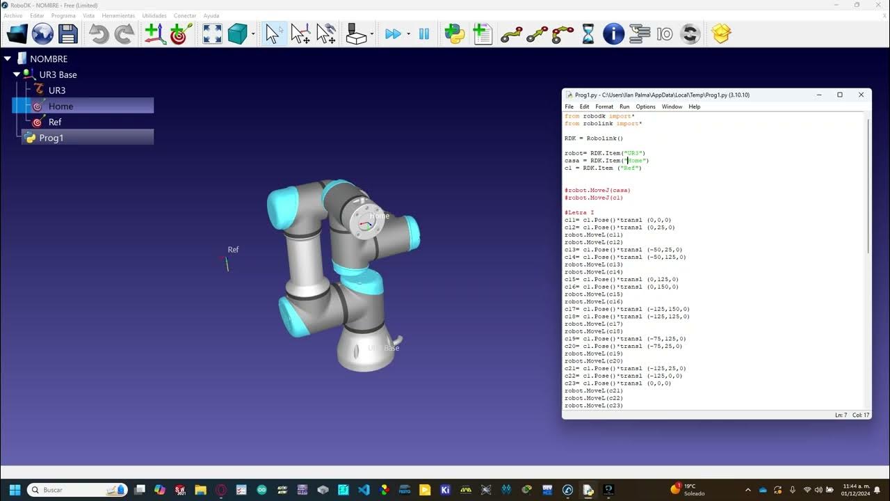 Explicación Ejercicio de RoboDK con Python - YouTube