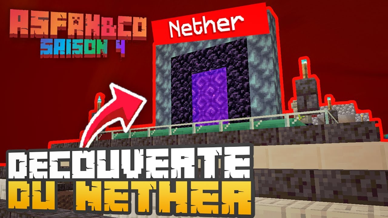 Je découvre enfin le nether (ASfax & Co #9) - YouTube