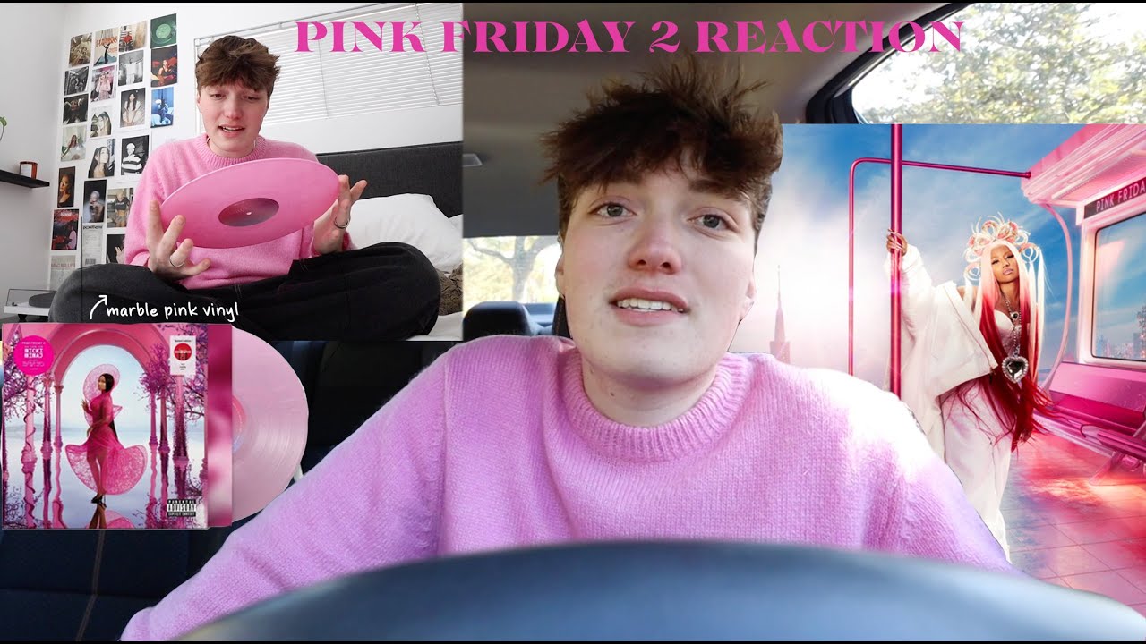 Nicki Minaj- Pink Friday 2 ALBUM REACTION & target marble vinyl ...