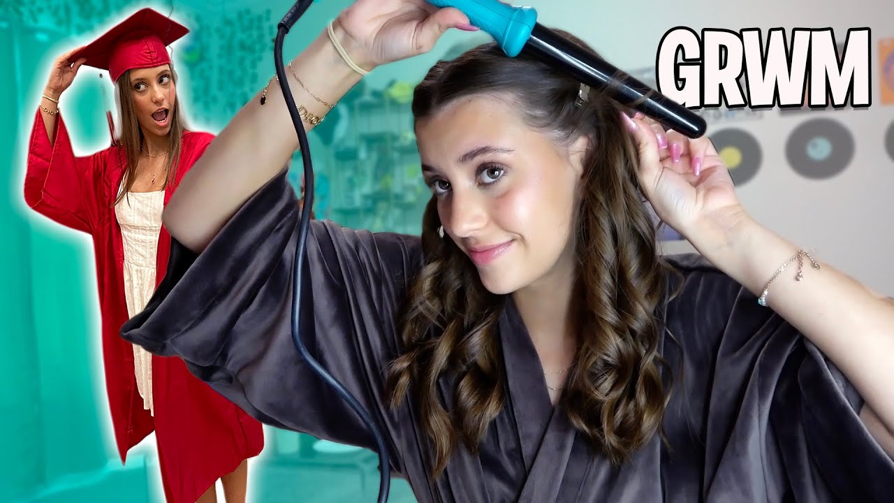 GRWM for GRADUATION Photos **Behind the Scenes** - YouTube