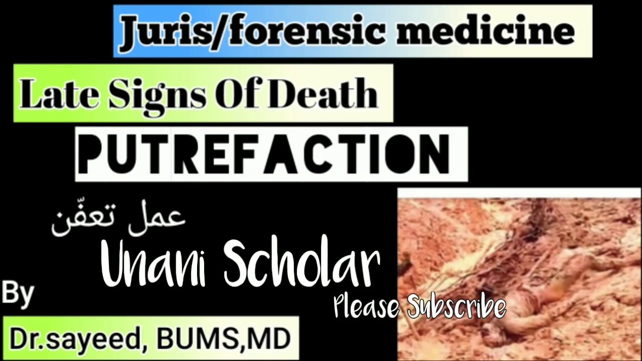 Late Signs of death || Putrefaction || Adipocere Formation ...