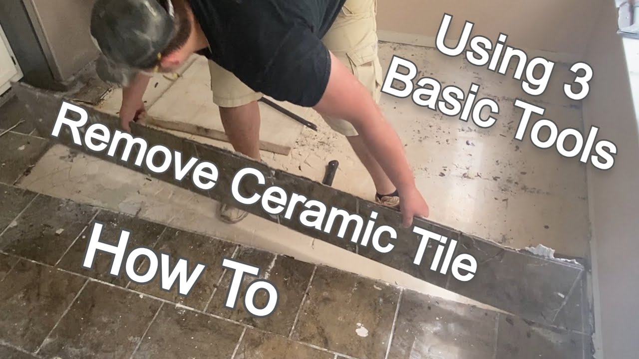 DIY Kitchen Floor Tile Removal - YouTube