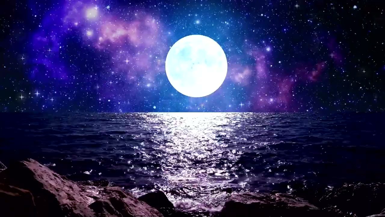 432Hz - Relaxing Moon of Serenity - relaxing white noises for Deep ...