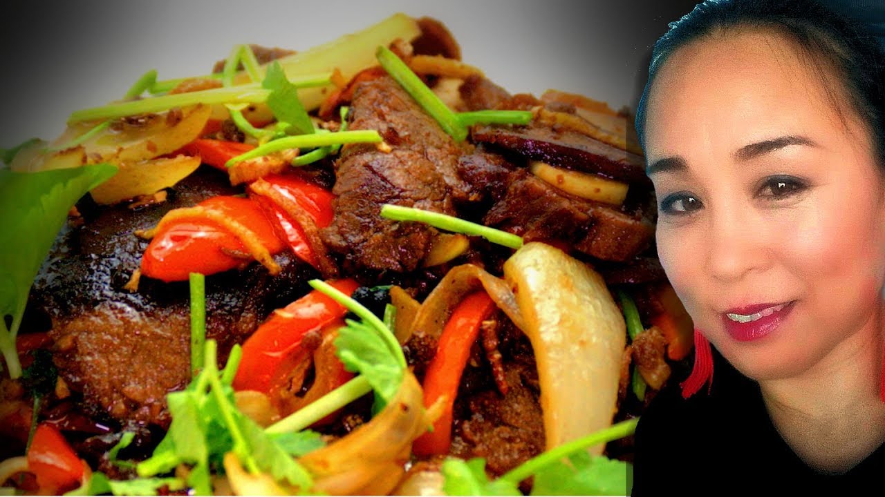 Sichuan Spicy Beef Stir-Fry Chinese Style - YouTube