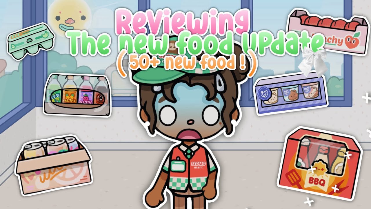 The AMAZING FOOD UPDATE! (50+ FOODS)🛒💭|| With Voices 🎙️|| Toca Life ...