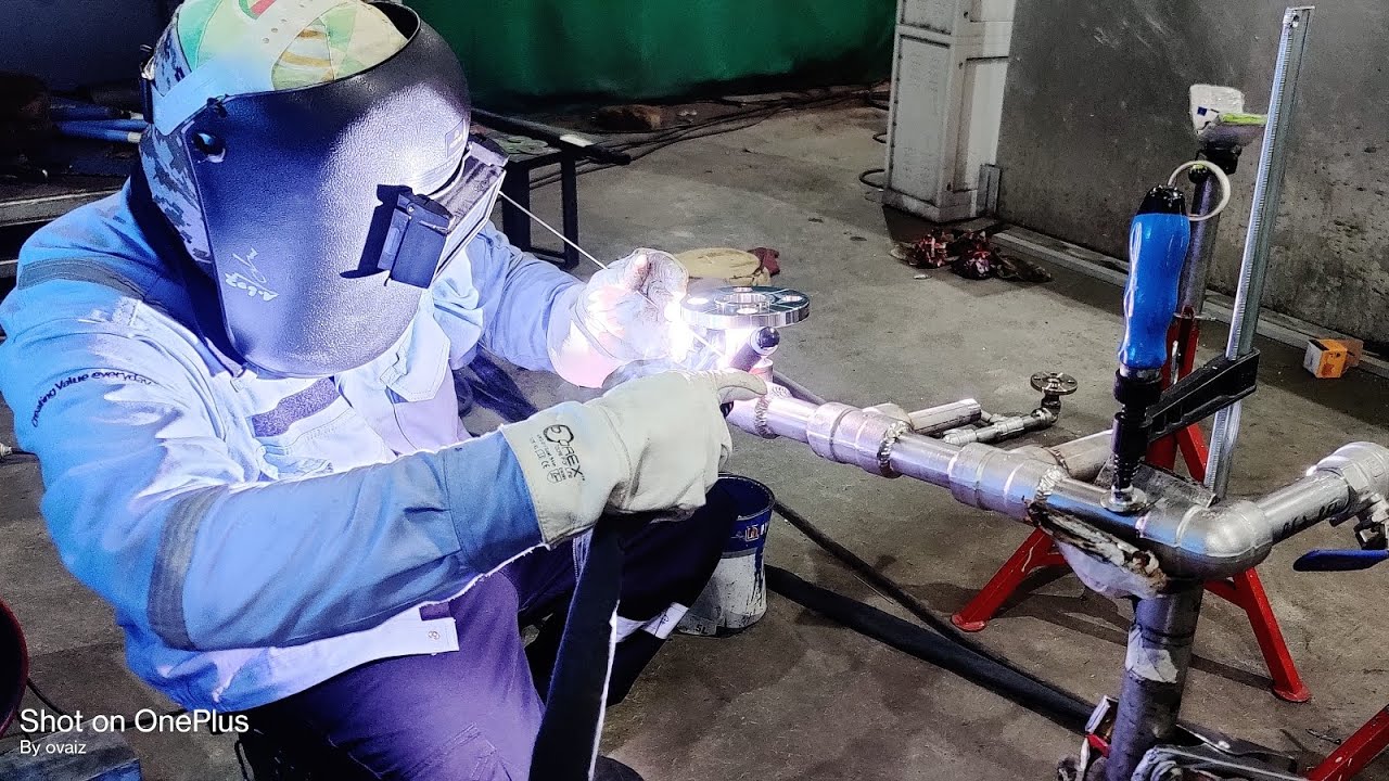 small pipe STAINLESS steel GTAW WELD - YouTube