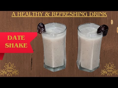 Dates Milkshake Recipe | Dates Shake Recipe | Date Shake | Milkshake ...