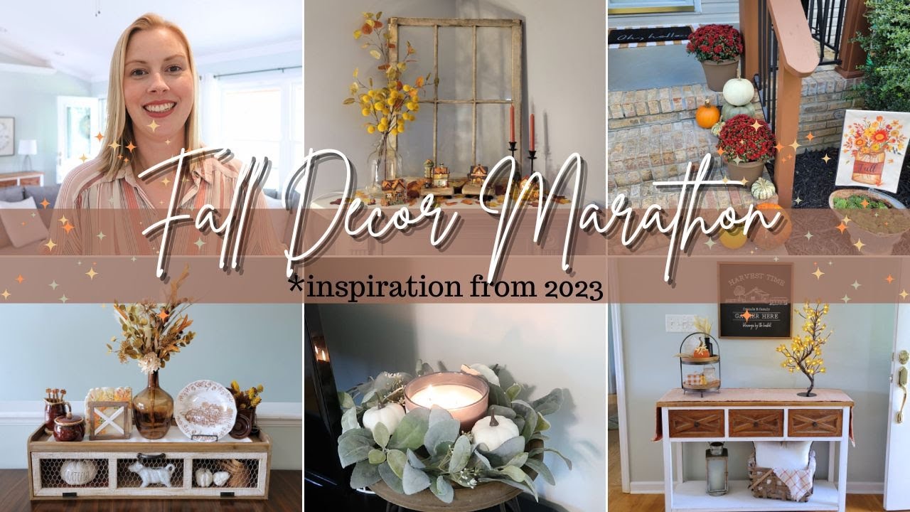 🍂FALL DECORATING MARATHON🍂| FALL CLEAN & DECORATE WITH ME | FALL DECOR ...