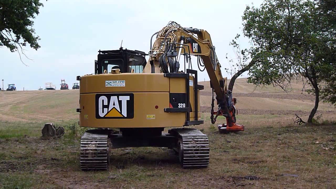 Cat 321D / Woodcracker C350 / SA TPA - YouTube