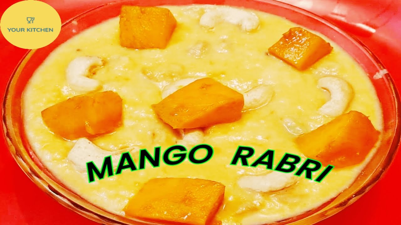 1/2 liter Milk = 1/2 kg Mango Rabri In Just 15 minutes !!! | Rabdi ...