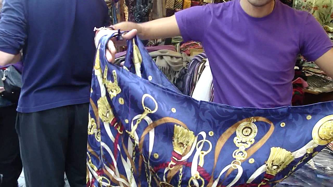 How to Tie an Italian Silk Scarf - YouTube