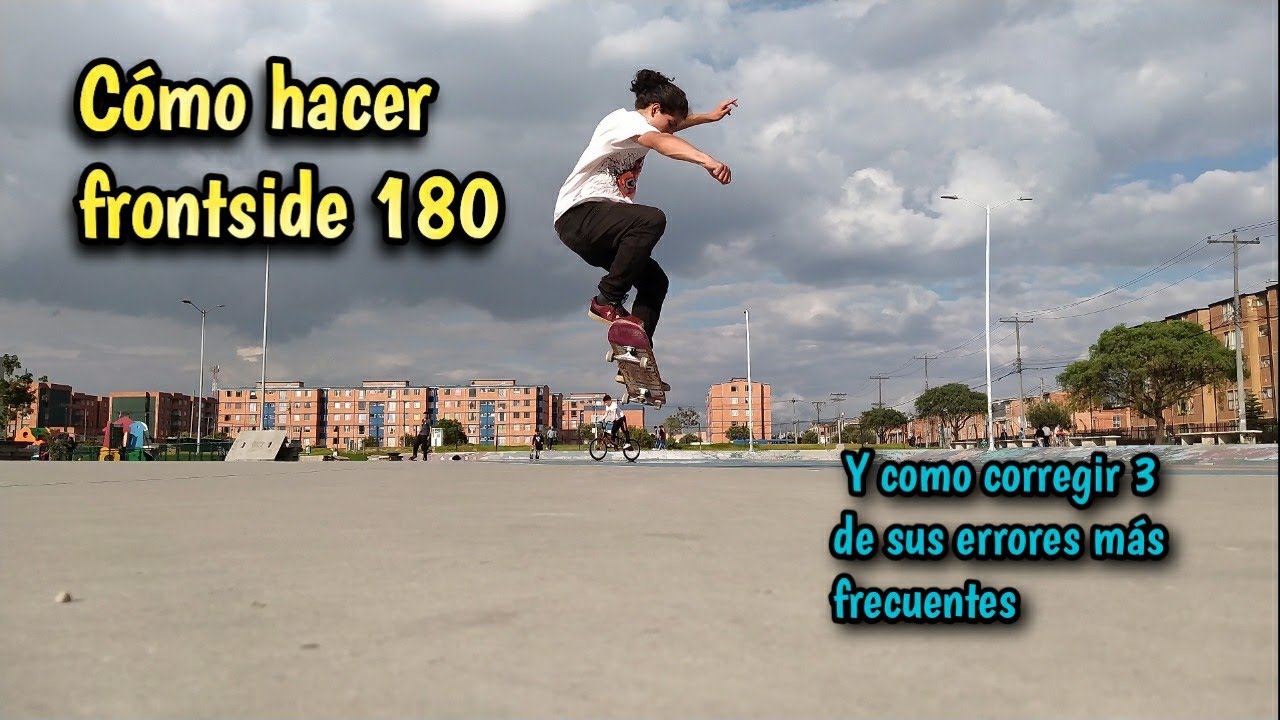 Cómo hacer frontside 180 en skate - YouTube