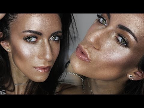 FULL FACE USING ONLY HIGHLIGHTERS Makeup Challenge | MakeupAndArtFreak - YouTube