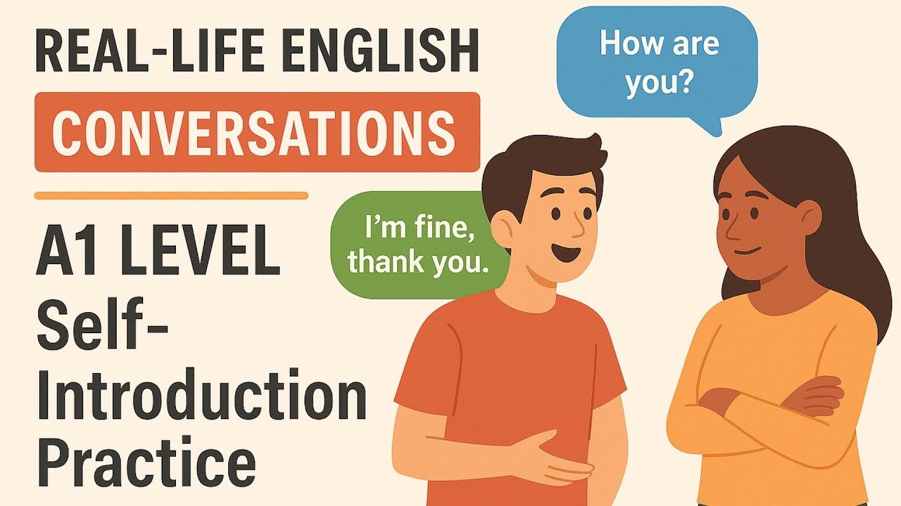 Learn English Conversation for Beginners | A1 Level Self Introduction ...