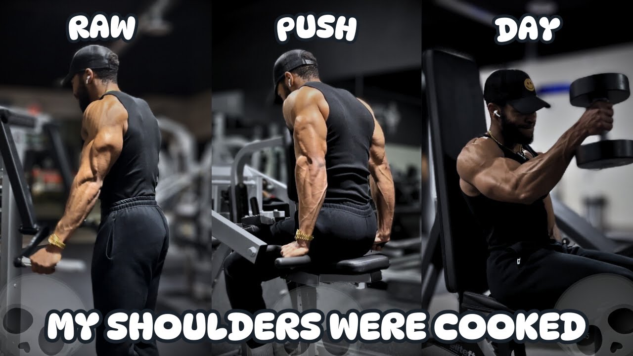 My Shoulders Were Cooked… I Raw Push Day Workout I - YouTube