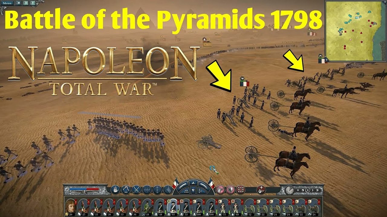 Napoleon: Total War - Battle of the Pyramids 1798 (Historical) - YouTube