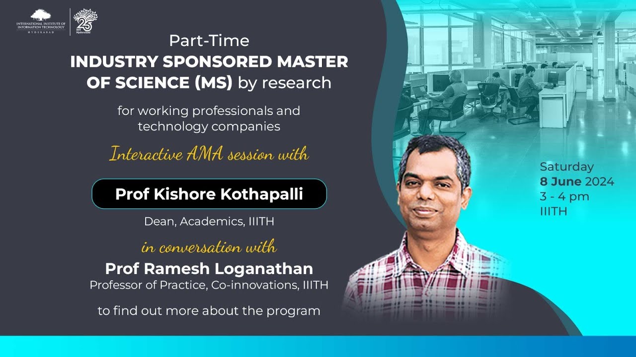 Industry Sponsored Master Of Science (MS) by Research - YouTube