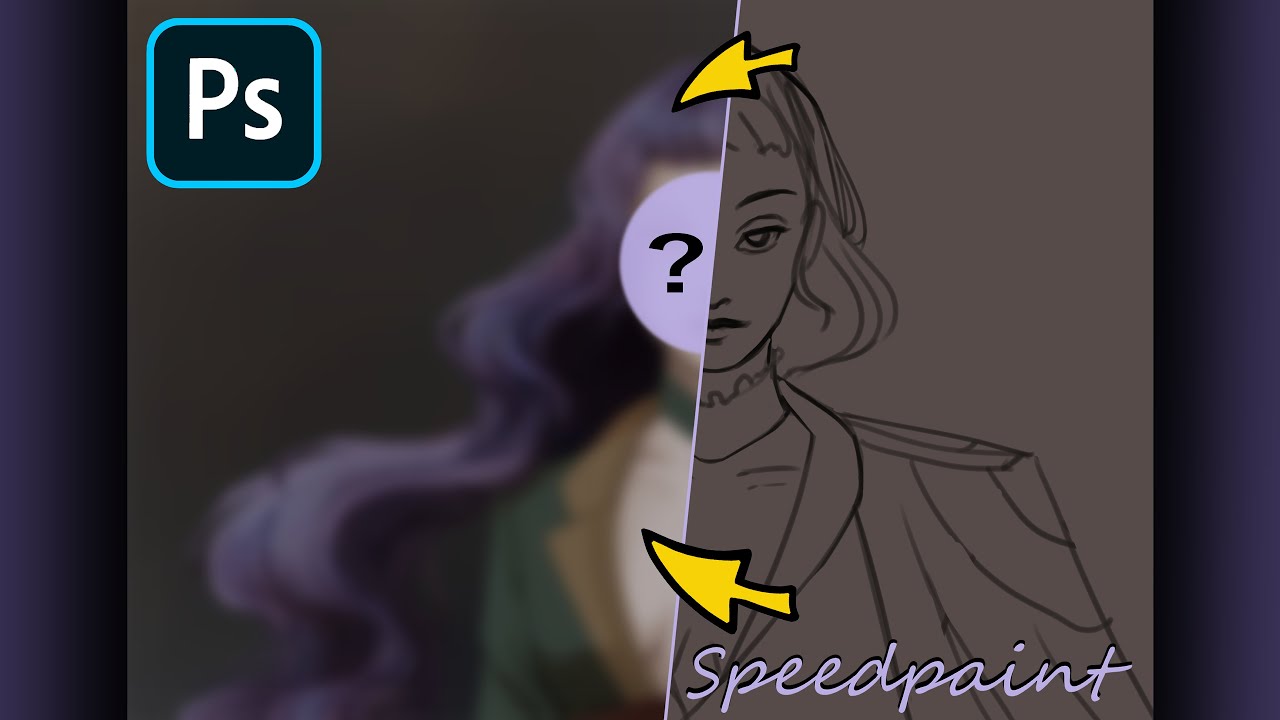 Drawing wonderfull girl in Photoshop | Speed paint - YouTube