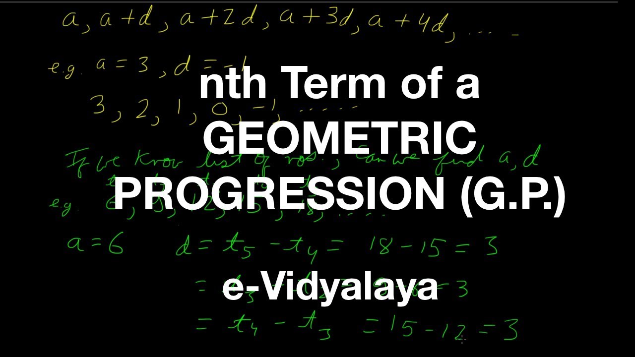 nth term of Geometric Progression (G.P.) | Chapter 9 Class 11 NCERT ...