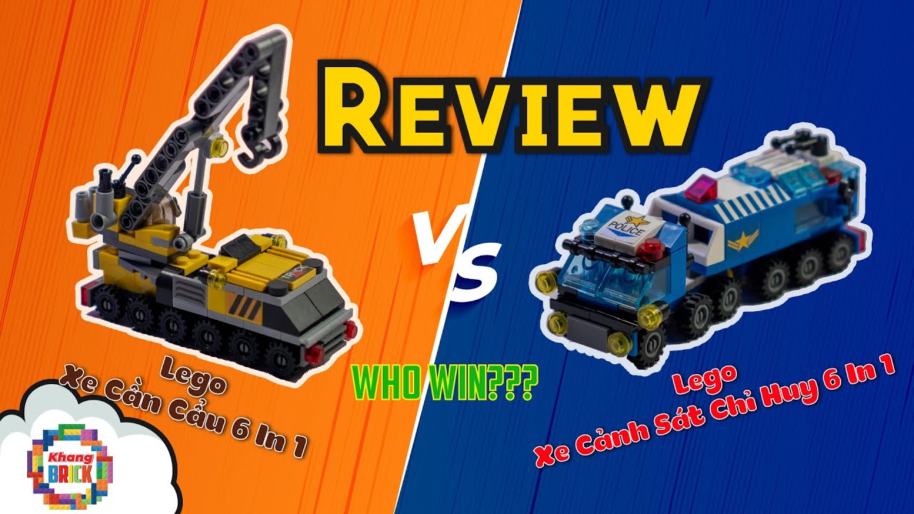 Lego Xe Cẩu Và Xe Cảnh Sát 6 In 1 Ai Sẽ Thắng Đây?? | REVIEW Lego ...