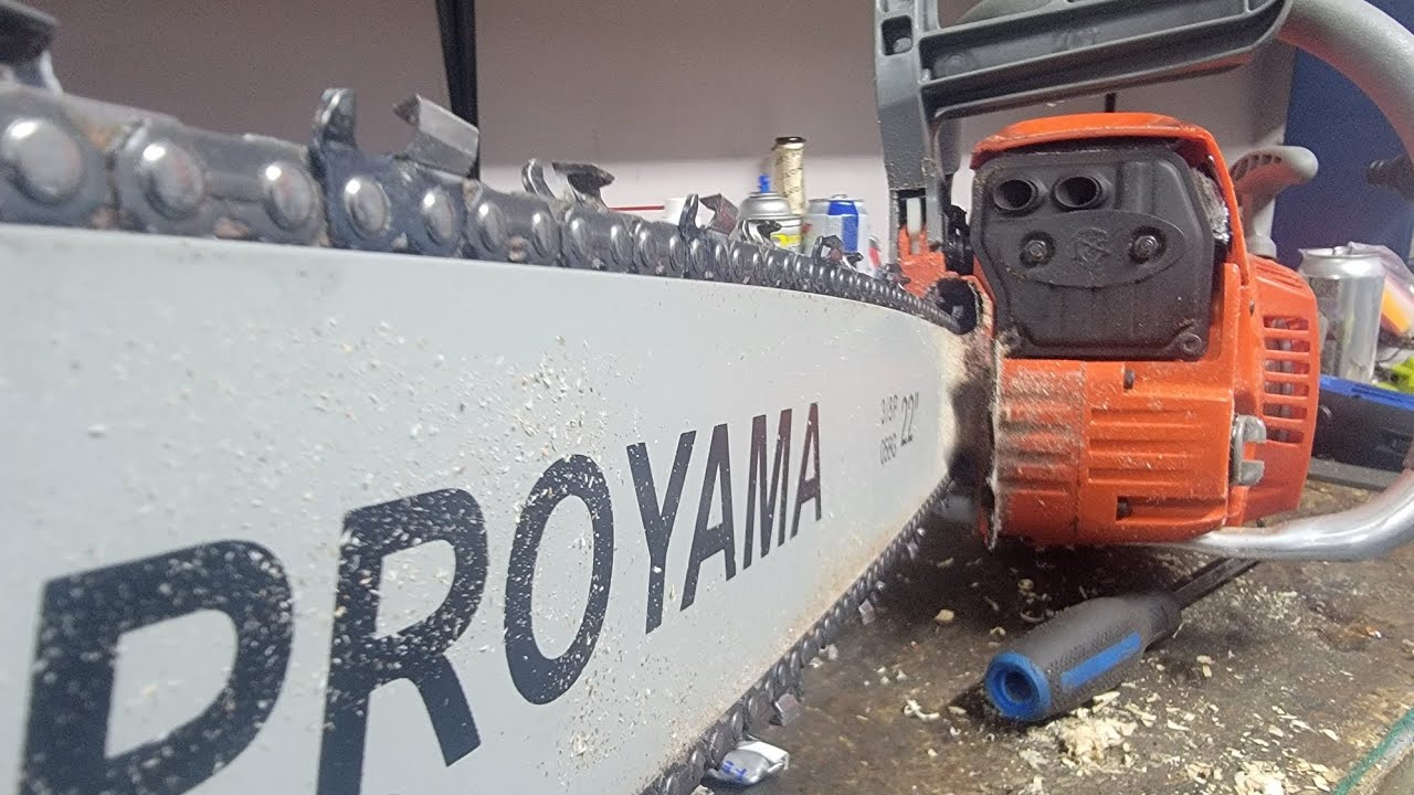 proyama chainsaw pre porting shakedown - YouTube
