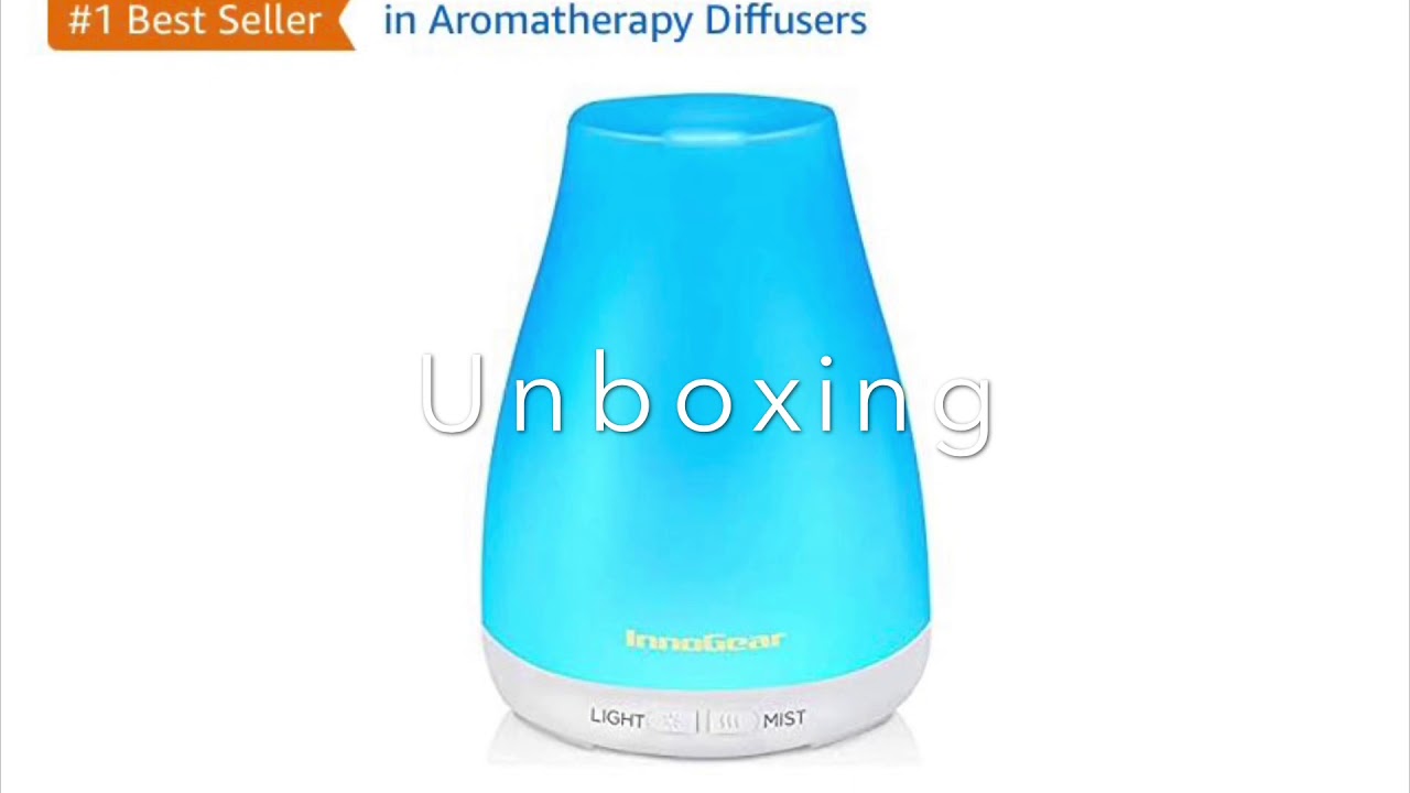 InnoGear Upgraded Version Aromatherapy Essential Oil Diffuser UNBOXING ...