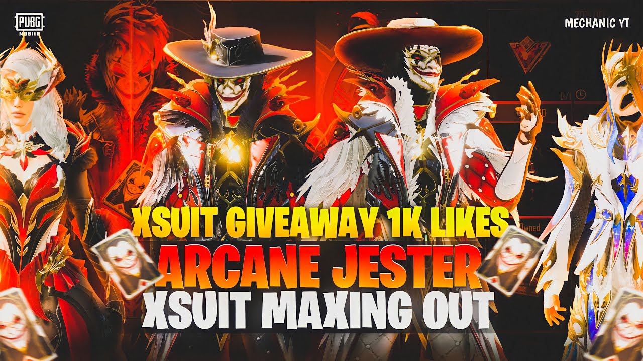 NEW X-SUIT | ARCANE JESTER X-SUIT | JOKER X SUIT PUBGM | X Suit Give ...